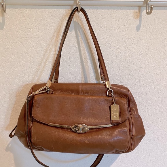 Coach | Bags | Coach Madison Madeline East West Leather Satchel | Poshmark